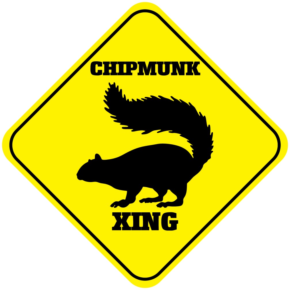 Chipmunk Crossing Funny Metal Aluminum Novelty Sign | eBay